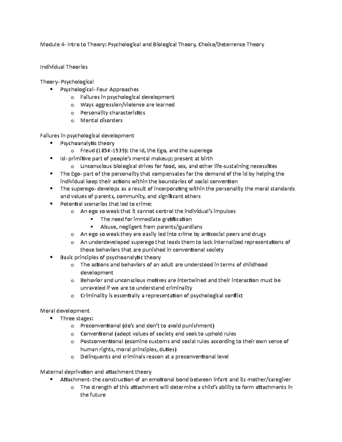 Module 4 - Introduction to theory - Module 4- Intro to Theory ...