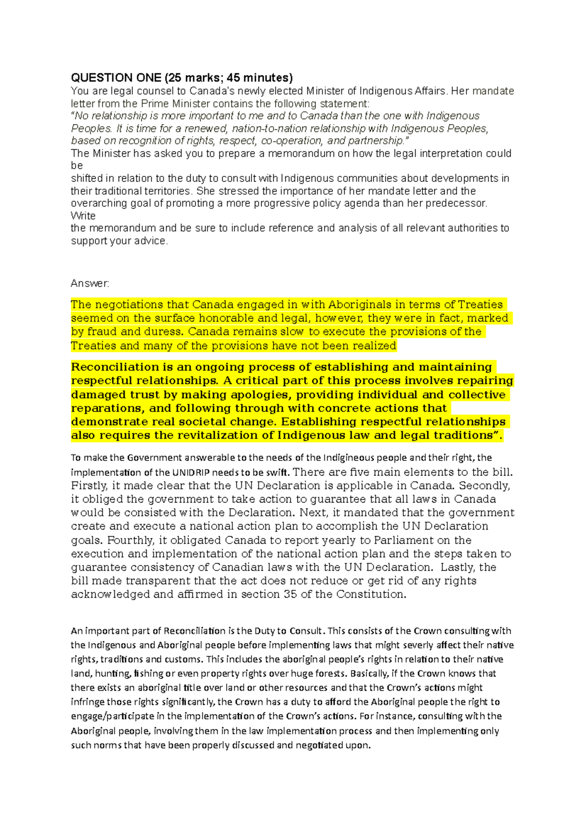 Answers to Foundations Sample Question Paper - QUESTION ONE (25 marks ...