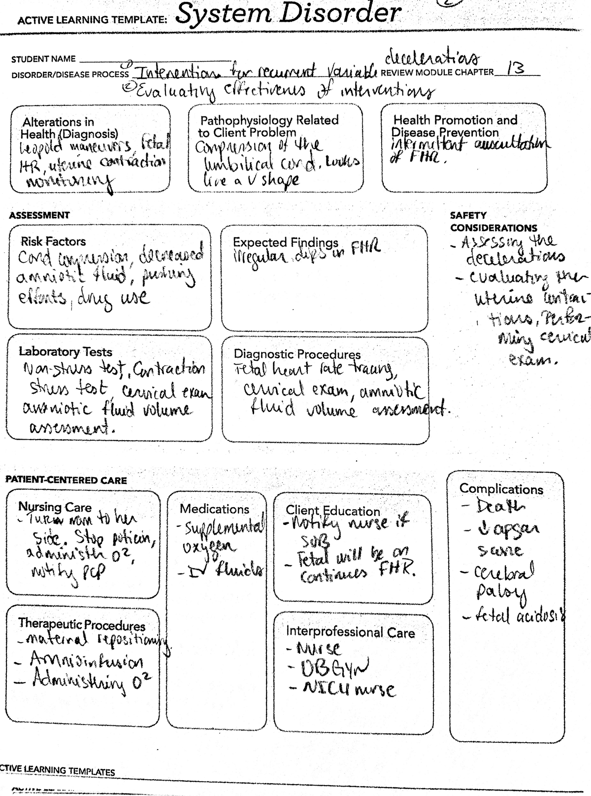 Neurotransmitter Imbalanc - ACTIVE LEARNING TEMPLATE: System Disorder ...