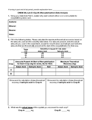 CHEM 3A LAB ONE LAB Notebook - CHEM 3AL - Studocu