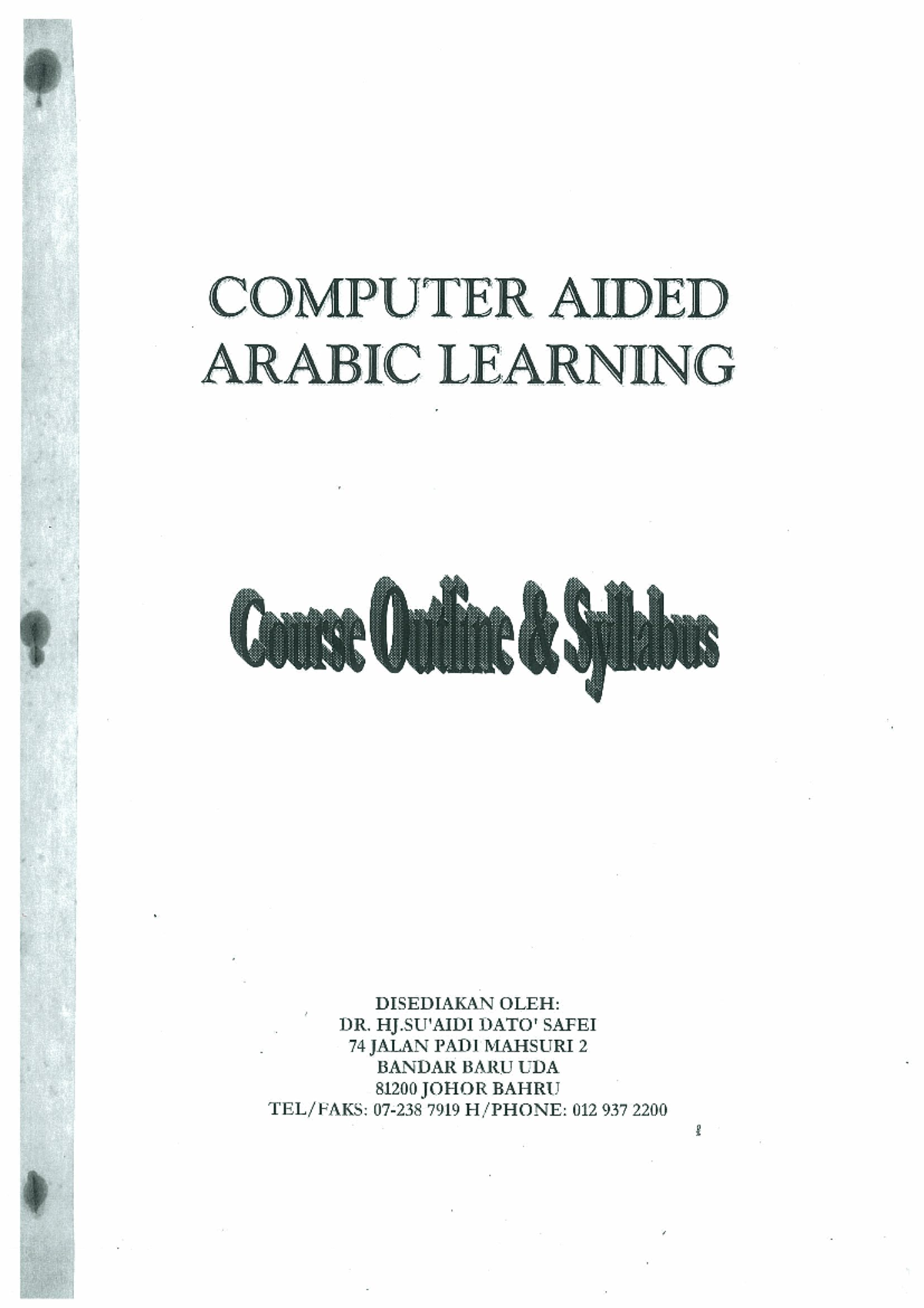 31. Modul Computer Aided Learning (CAL) - Malaysian Cultures - Studocu