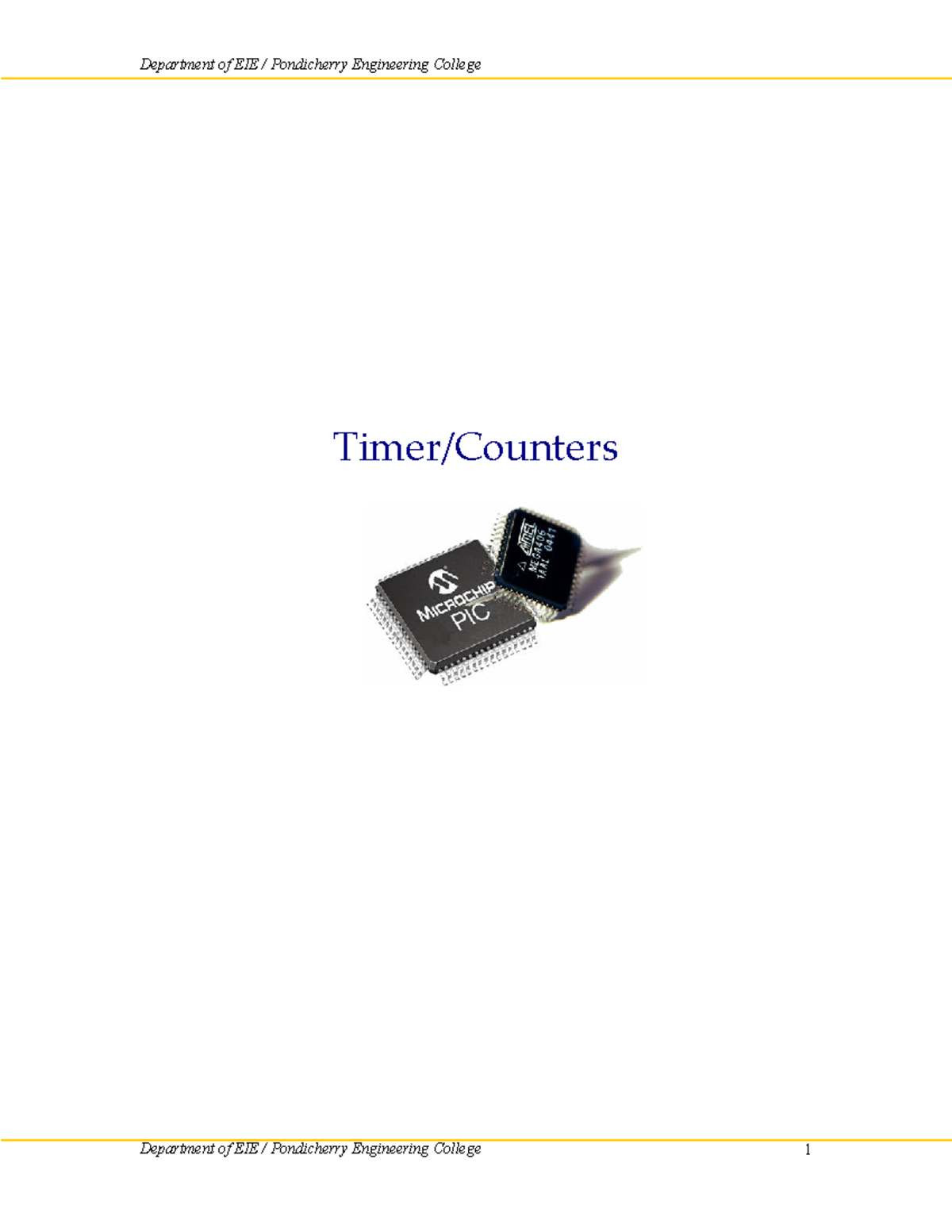 7 timer counter - notes - Timer/Counters - Studocu