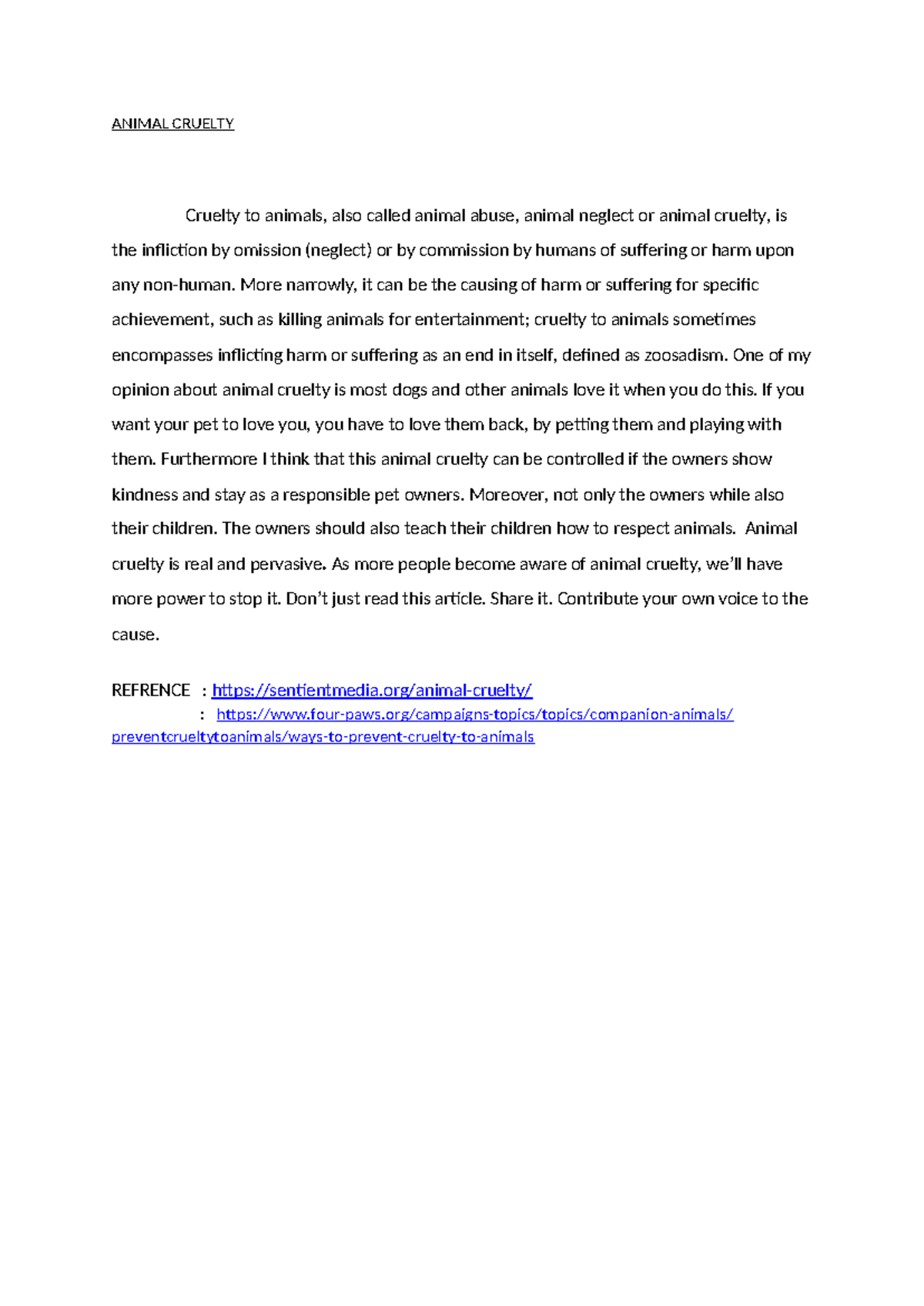 Animal Cruelty Social - ANIMAL CRUELTY Cruelty to animals, also called ...