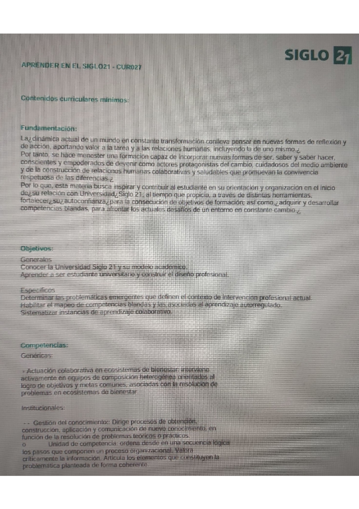 Programa Aprender en el siglo xxi - SIGLO 21 APRENDER EN EL SIGLO21 ...