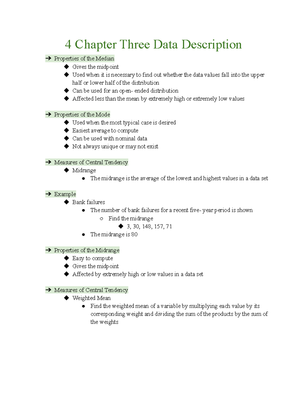 4 Chapter Three Data Description - Studocu