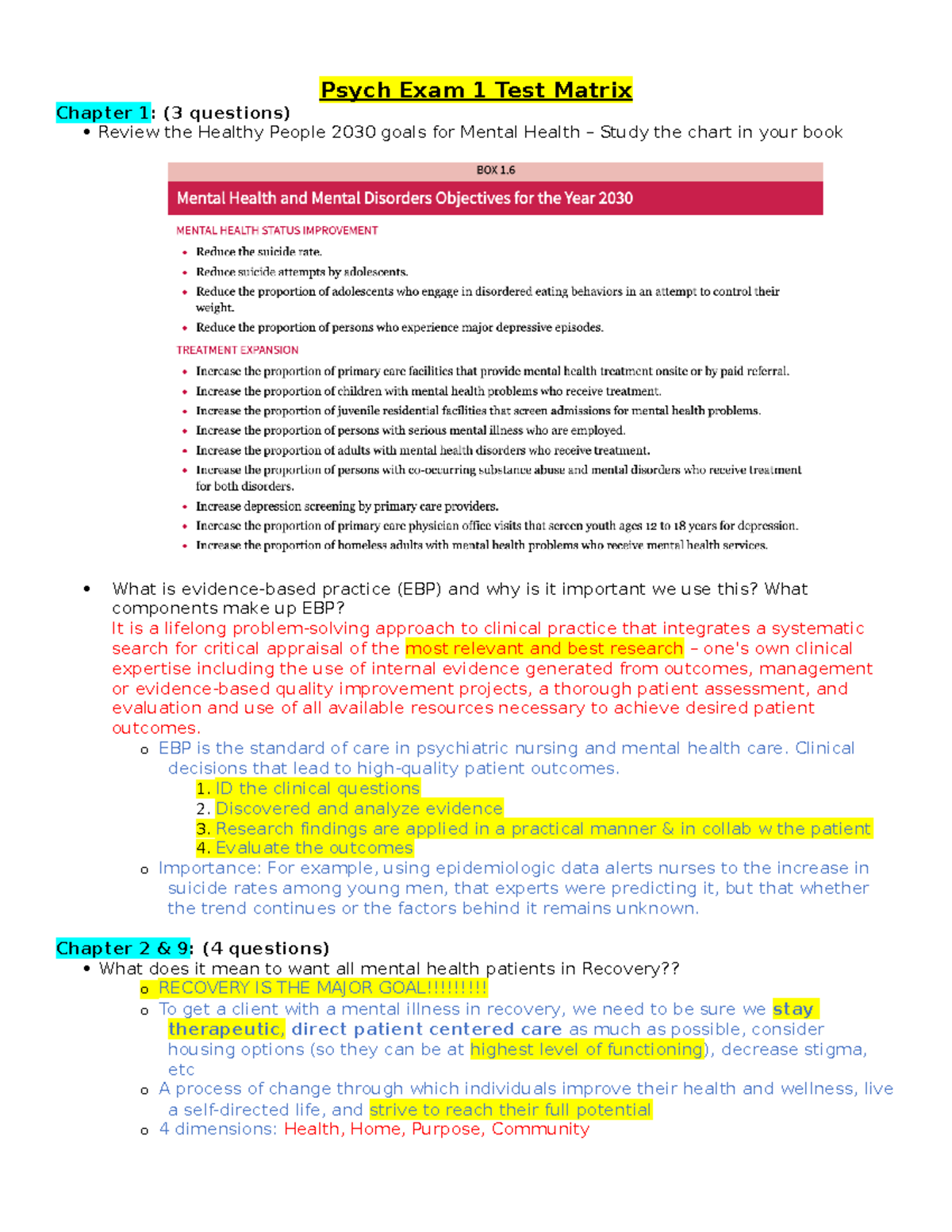 E1 Test Matrix copy - Na. - NURB 4130 - NSU - Studocu