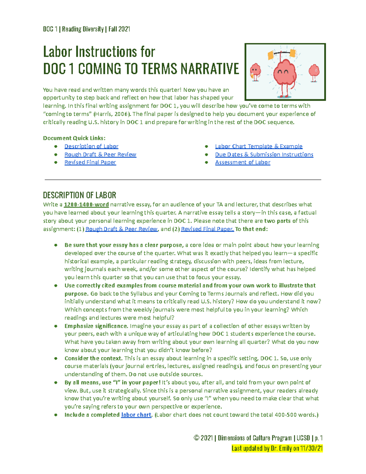 Copy of Labor Instructions for Final Paper DOC 1 F2021 Ready FOR ...