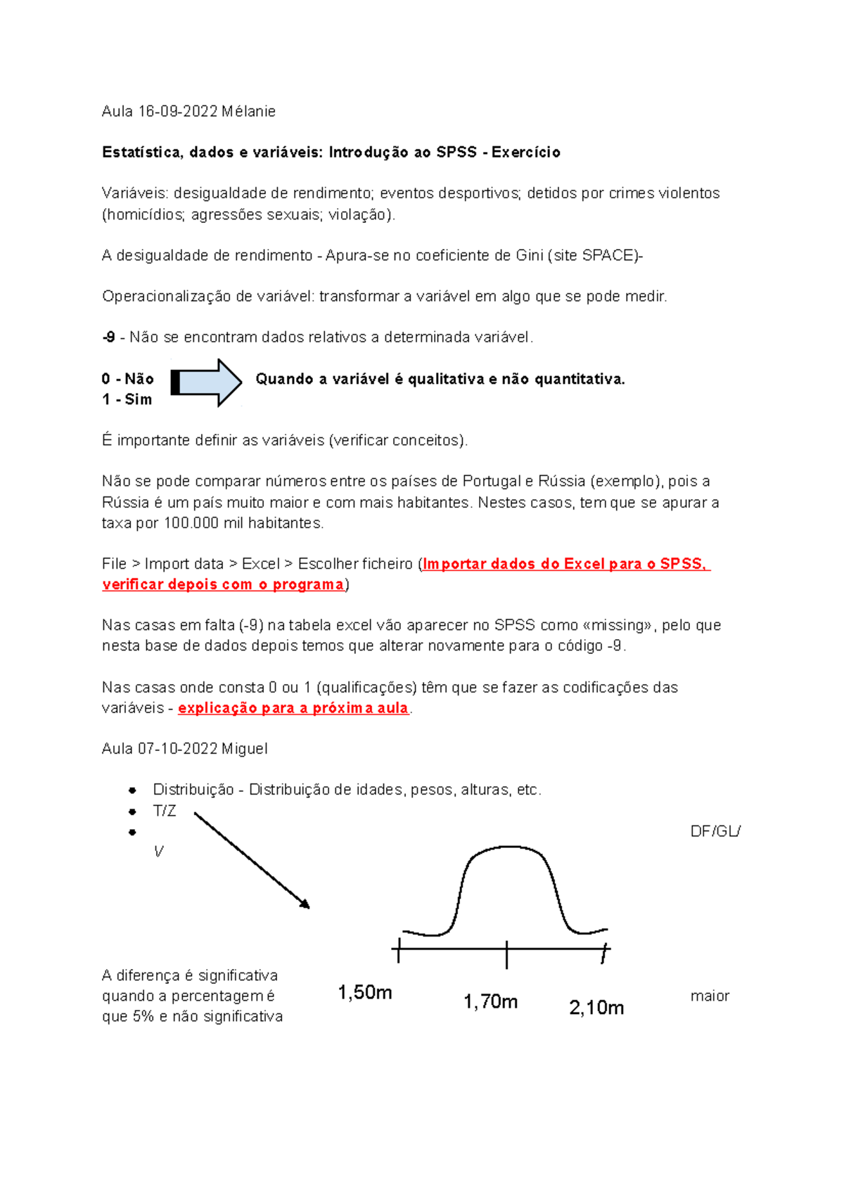 Aulas analise de dados - SPSS - Aula 16-09-2022 Mélanie Estatística ...
