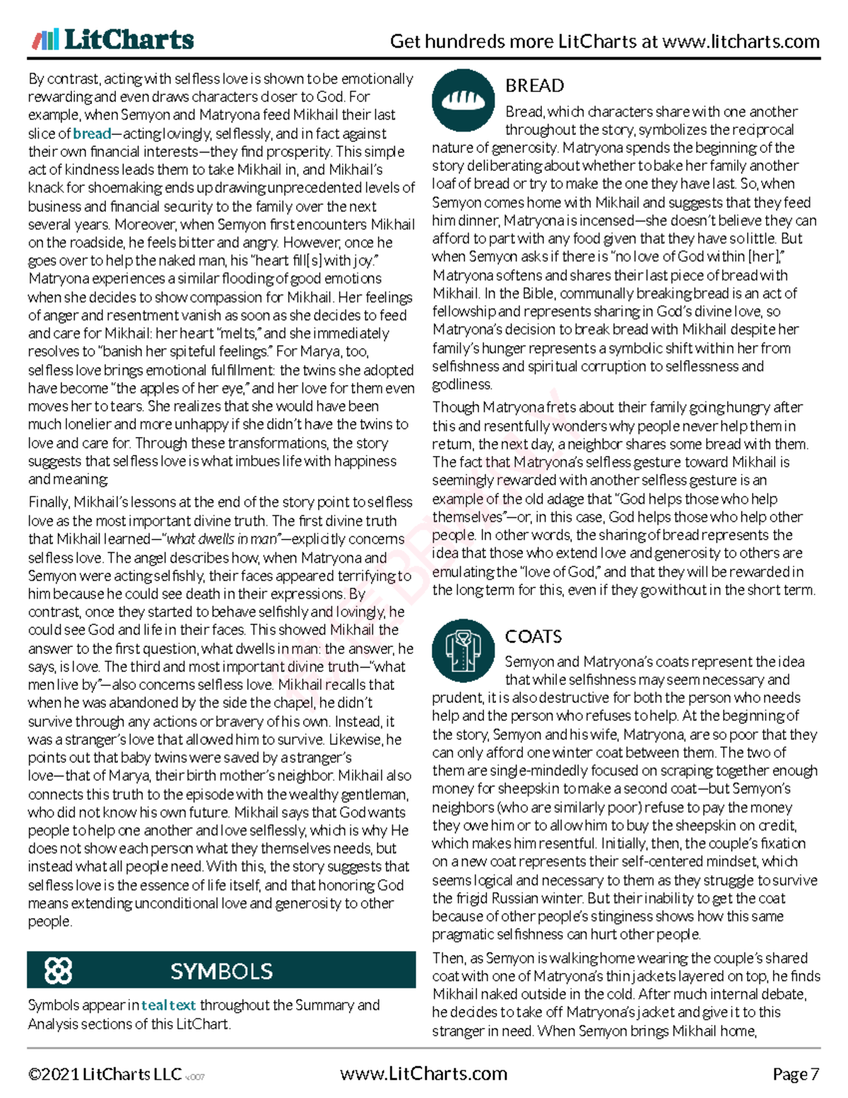 What-Men-Live-by-Lit Chart 7 - By contrast, acting with selfless love ...