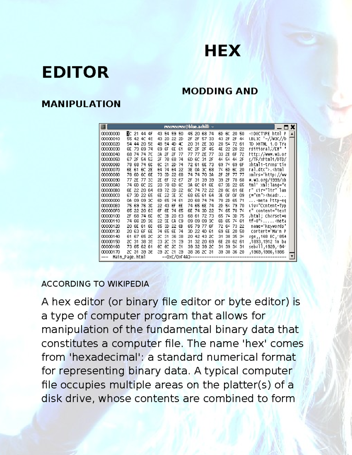 Chapter 4 Hex Editing Basics Of Cyber Security Advance Hex Editor