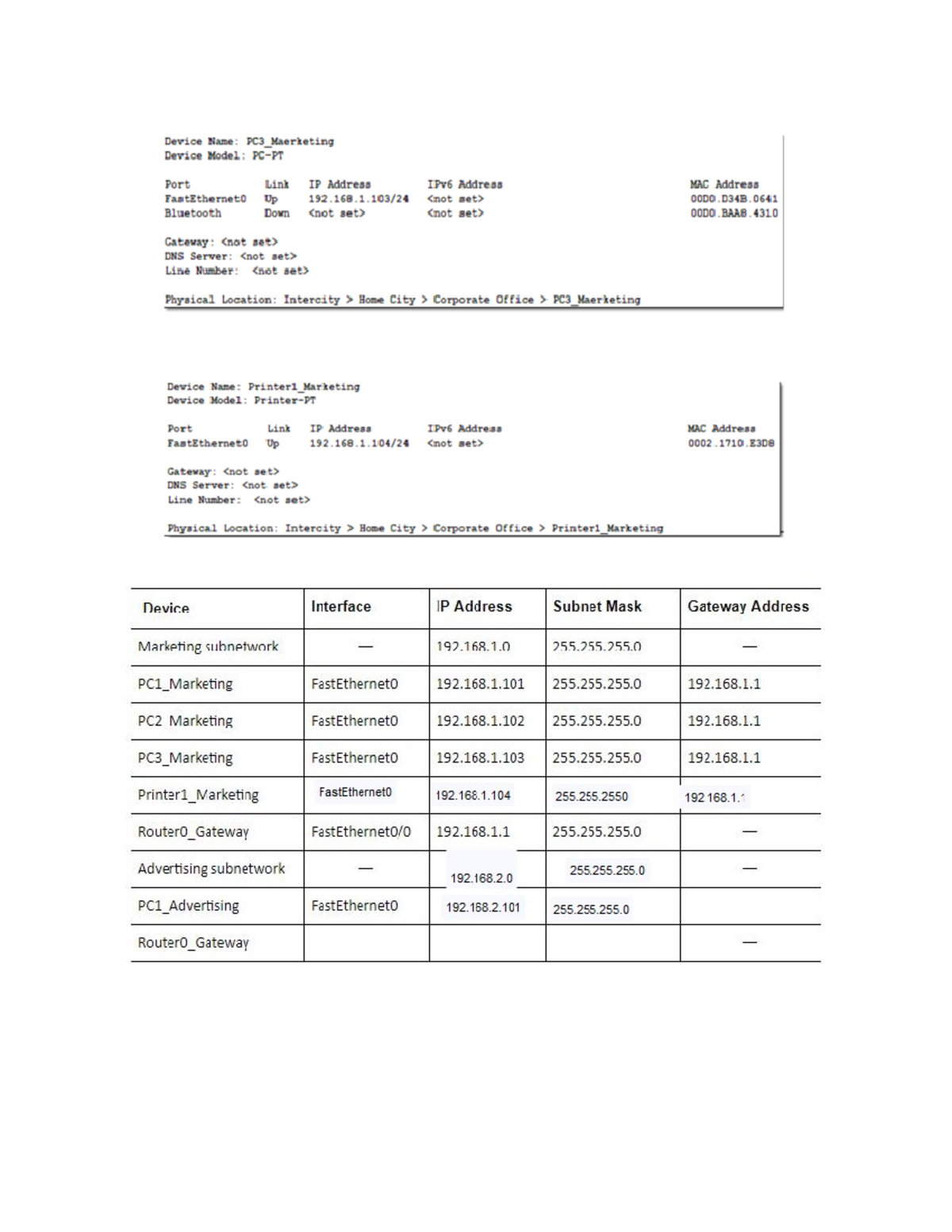 CYB 210 Module Two Packet Tracer Activity - CYB210 - Studocu