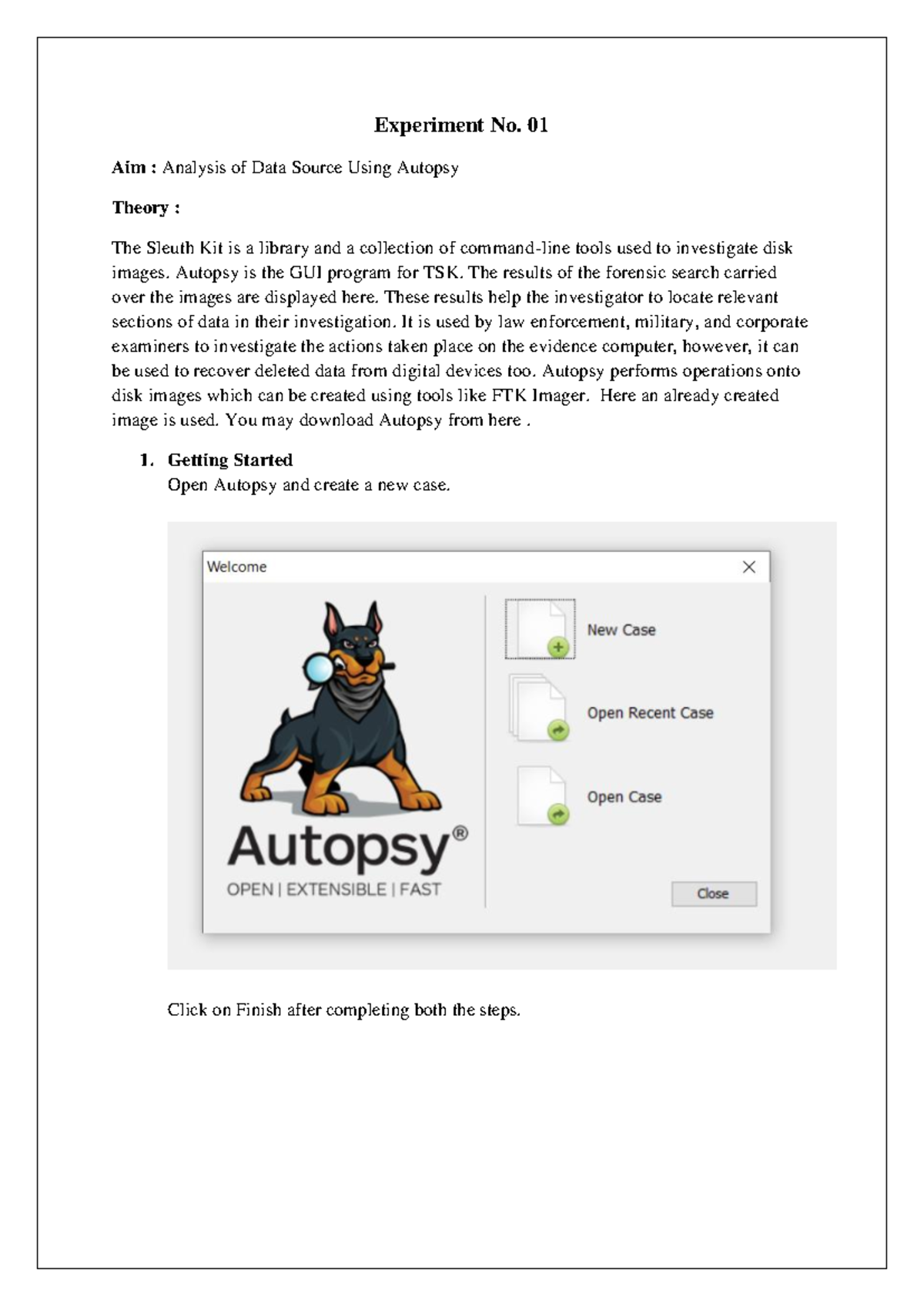 DF 1 to 6 Experiments - Experiment No. 01 Aim : Analysis of Data Source ...