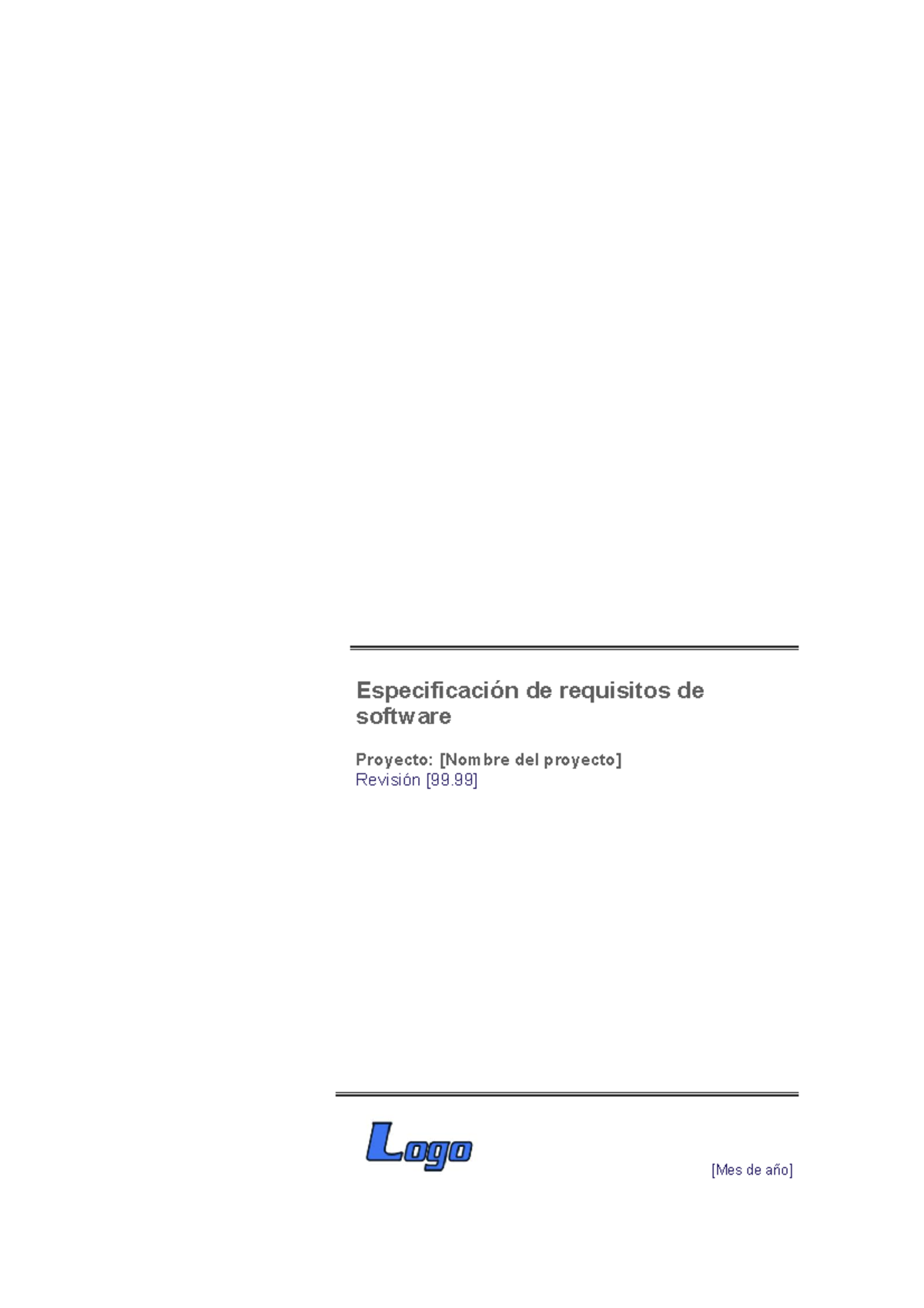 Modelo formato ieee830 - Especificación de requisitos de software ...