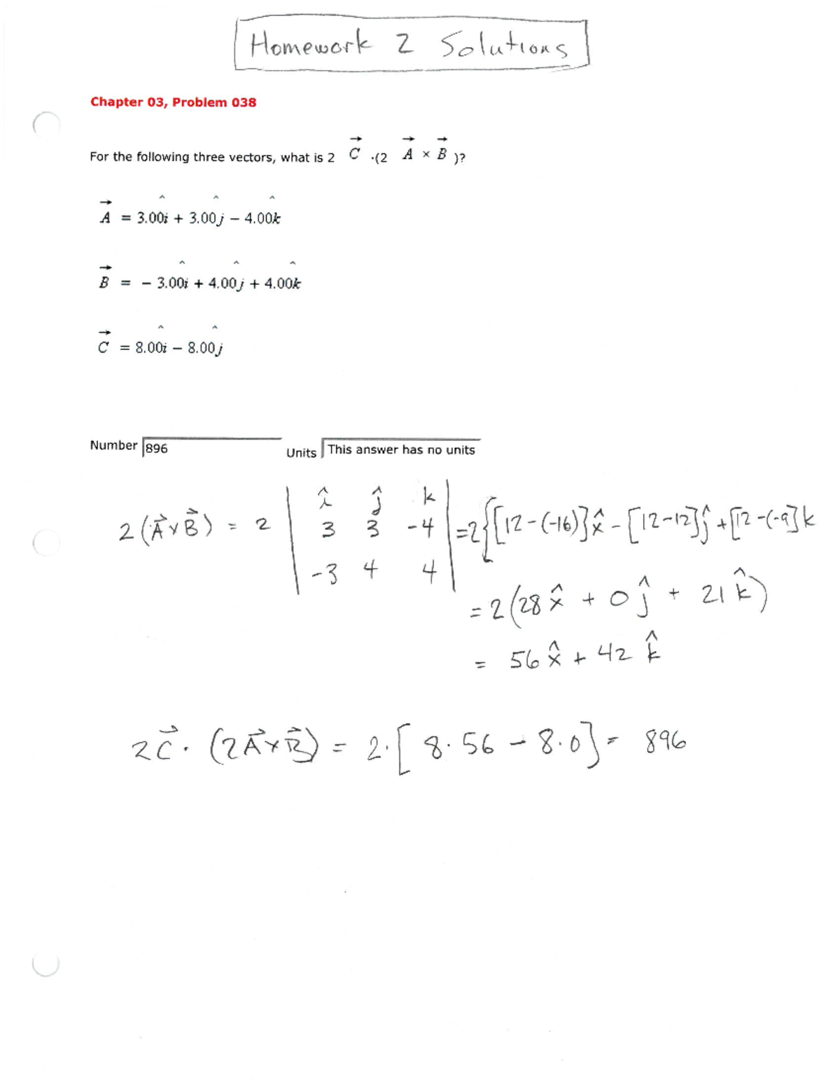 Homework 2 Solutions - Answer key - Homework 2 Solutions Chapter 03 ...