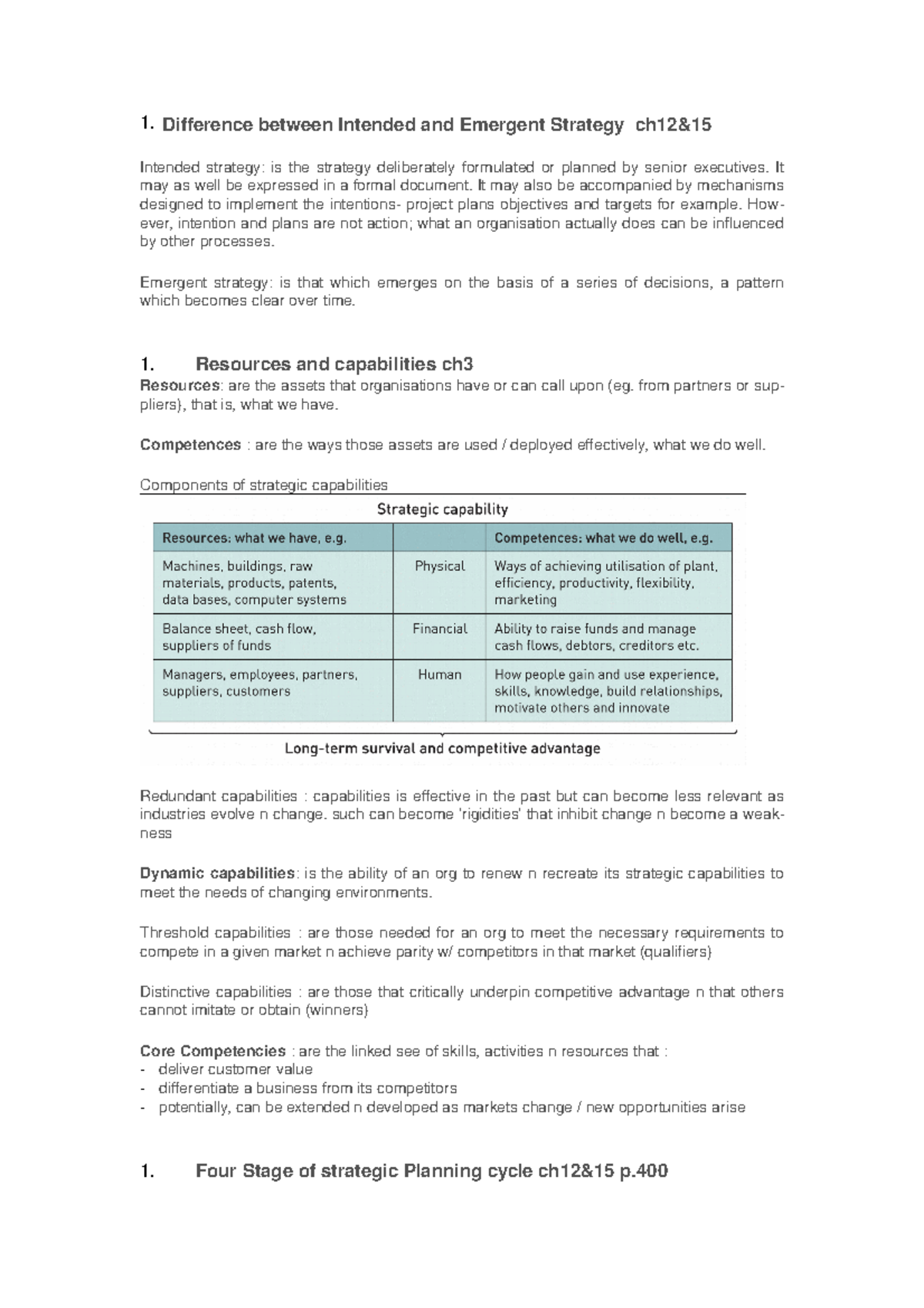 Course learning summary - 1 between Intended and Emergent Strategy ch12 ...