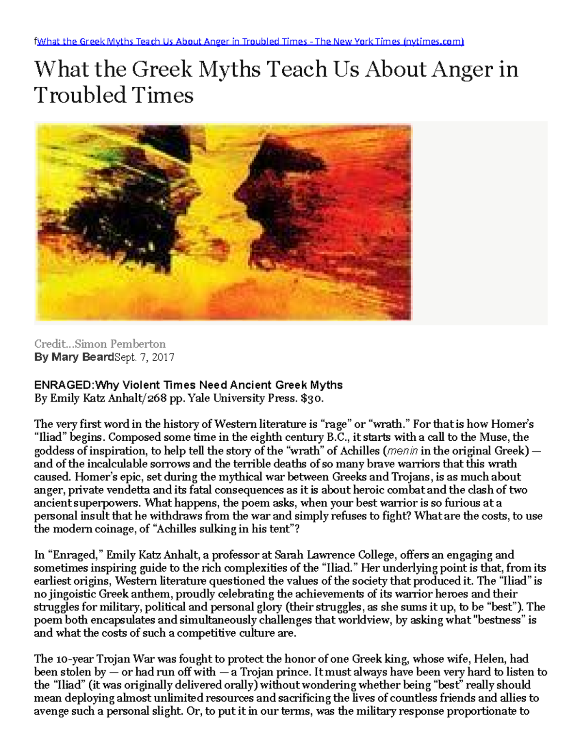 What the Greek Myths Teach Us About Anger in Troubled Times ...