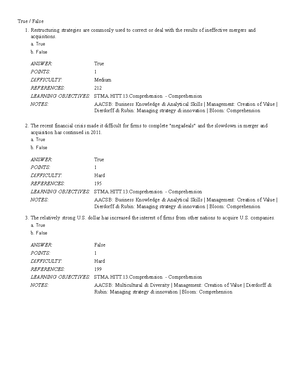 Ch04 Test Bank#4 - Chapter 04 Capstone practical exercises - True ...