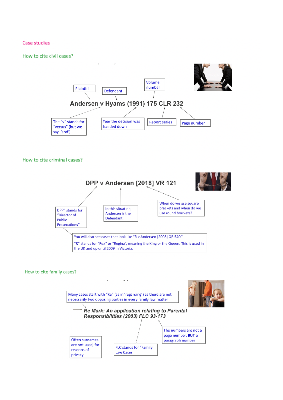 Citing cases - How to read case citations? - law1111 - Studocu