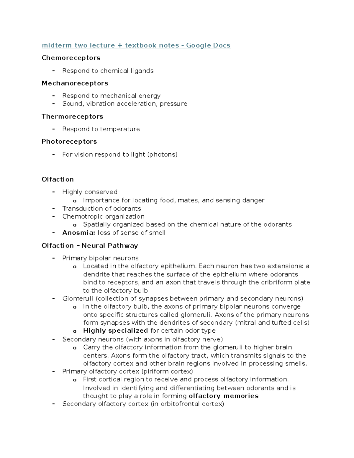 Psyc 3270 Midterm 2 Notes Midterm Two Lecture Textbook Notes