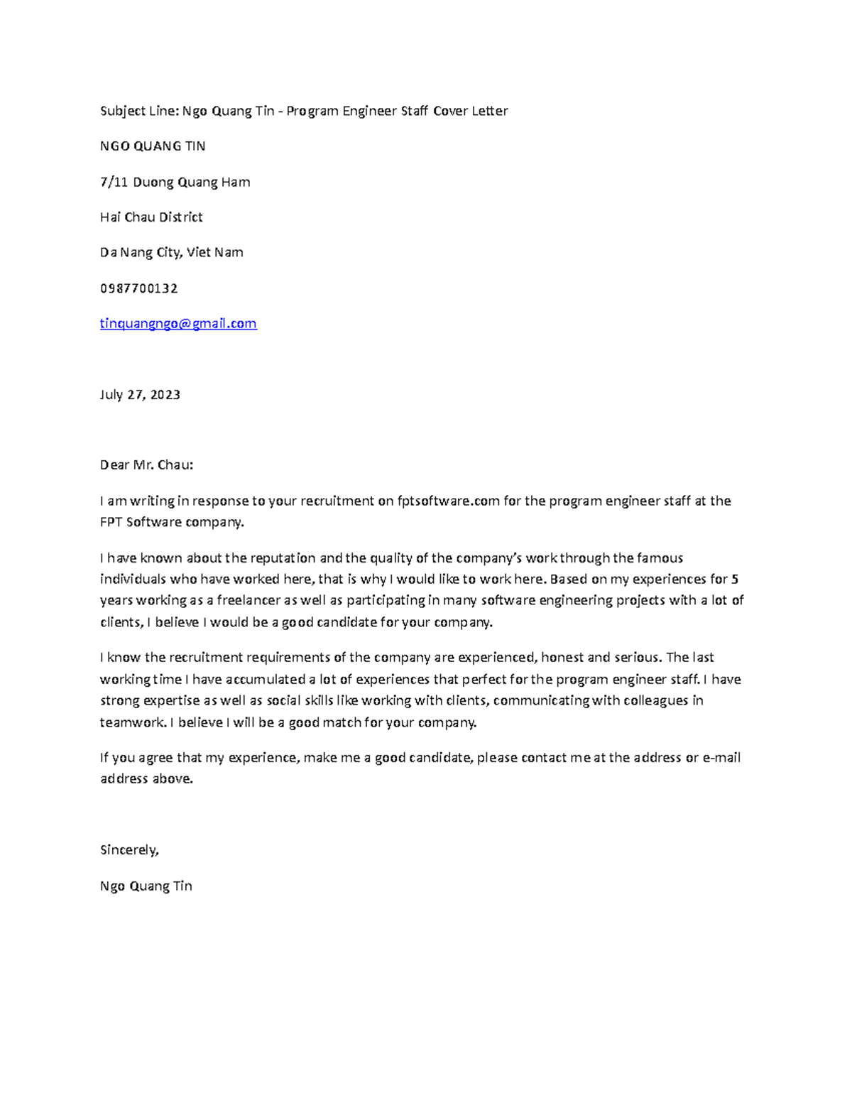 Cover-Letter-Sample - vbcgchchgchg - Subject Line: Ngo Quang Tin ...