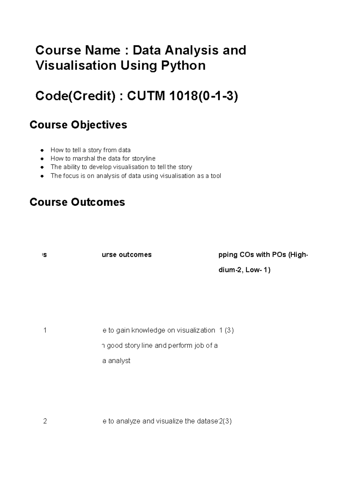 Courseware of Data analysis and Visualisation Using Python - Course Name : Data Analysis and ...
