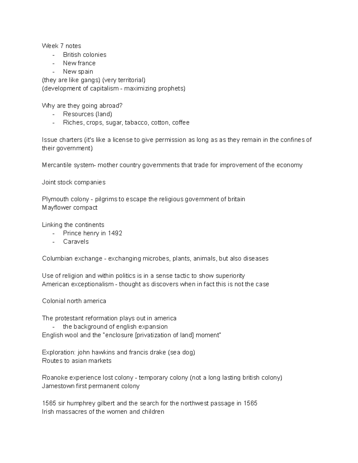 Week 7 10 3 2022 - These notes are lecture notes on United States ...