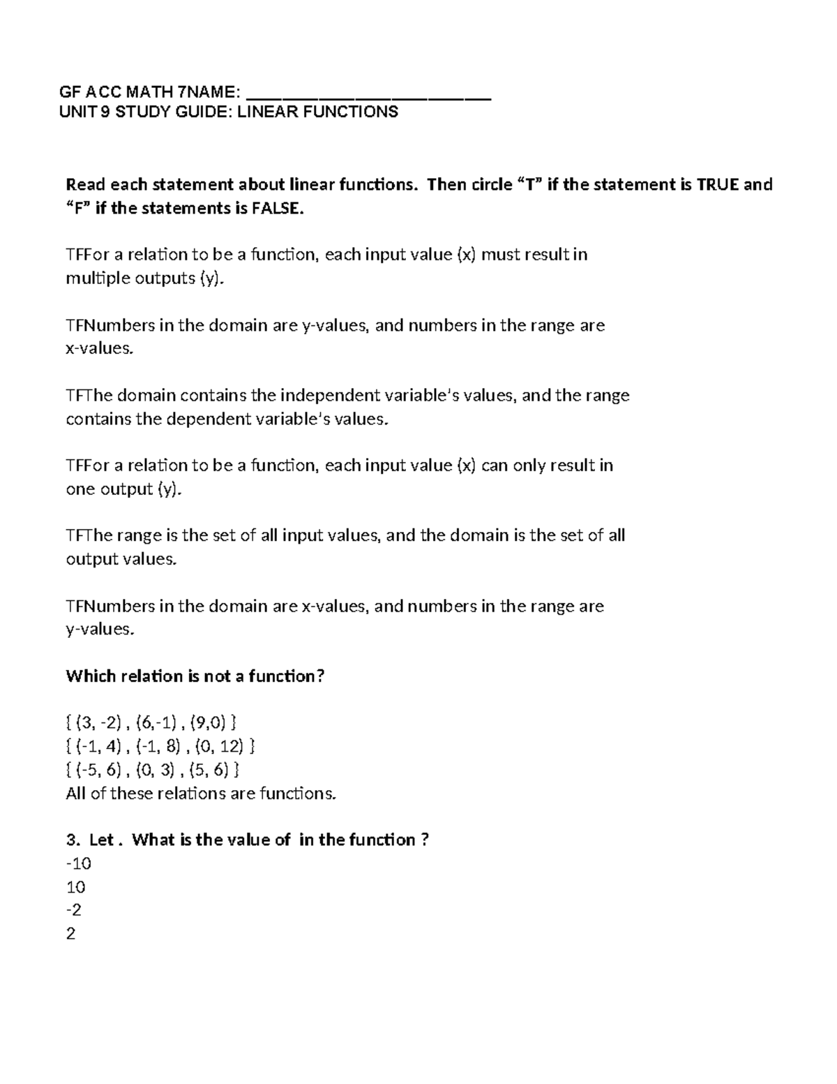Study Guide Unit 9 2022 no answers - GF ACC MATH 7NAME ...