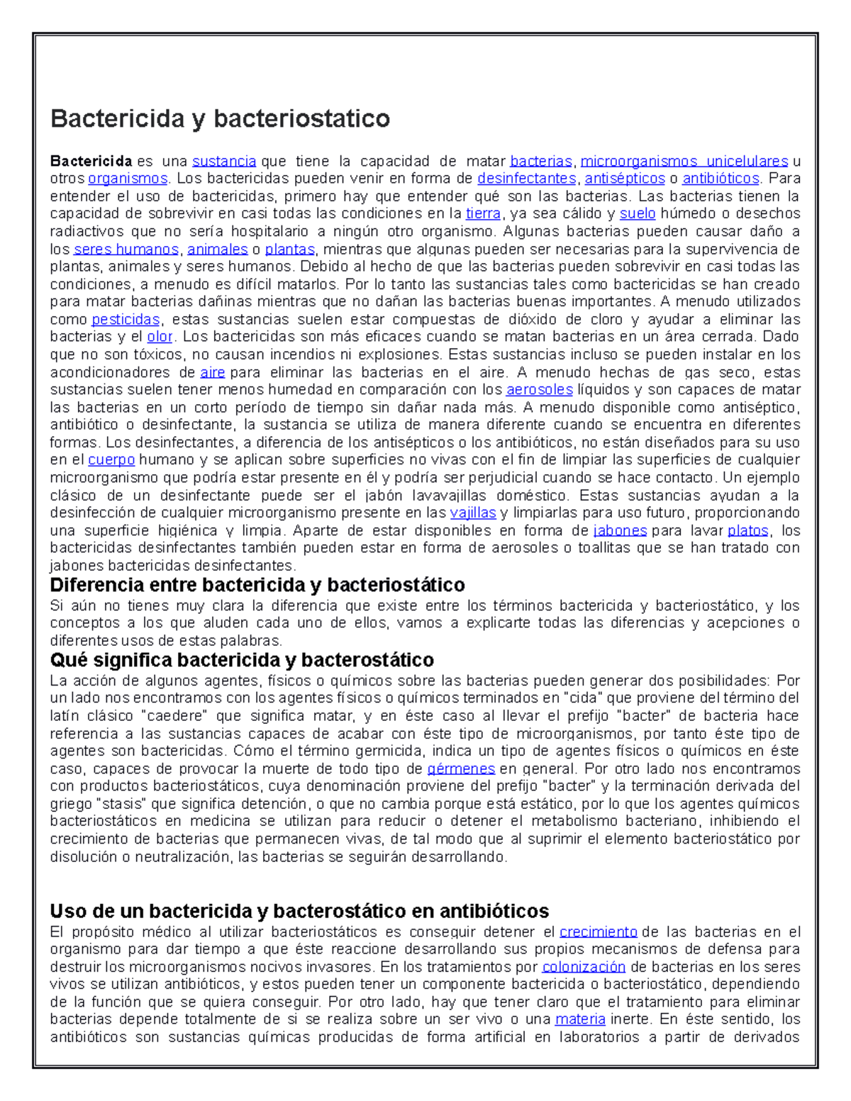 Bactericida y bacteriostatico - Bactericida y bacteriostatico ...