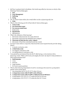 (SP24) KOZLOV STUDENT STUDY GUIDE WITH RATIONAL AND FULL SBAR - STUDENT ...