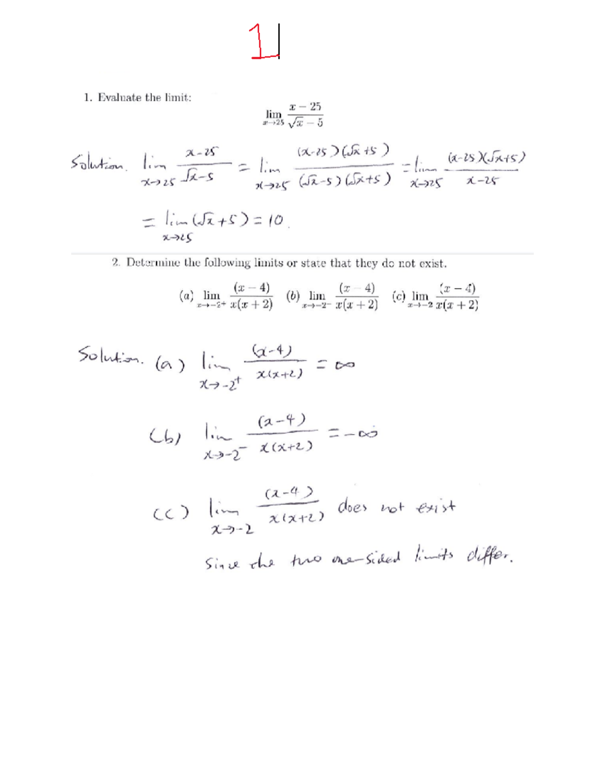 Calculus 1 - Practice materials - MAC 2311 - Studocu