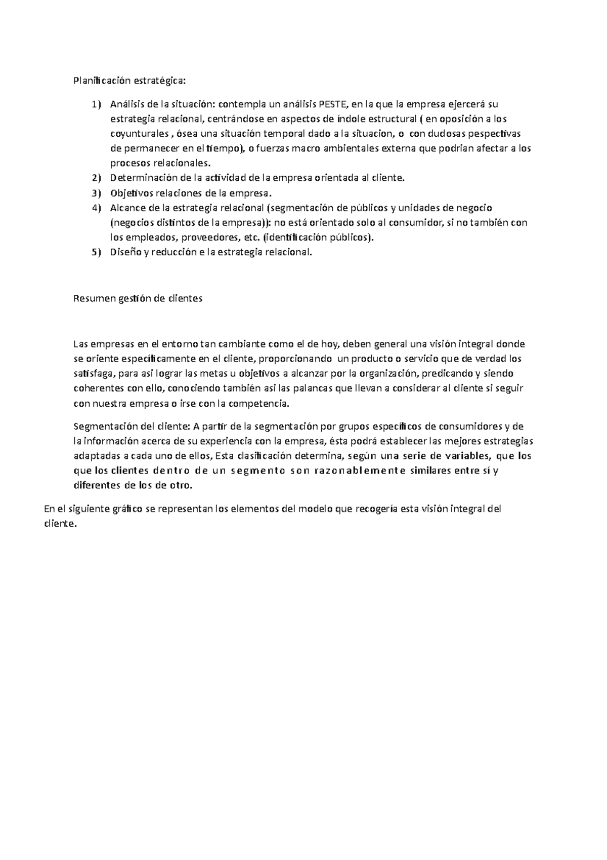 Planificación estratégica - Planificación estratégica: 1) Análisis de ...