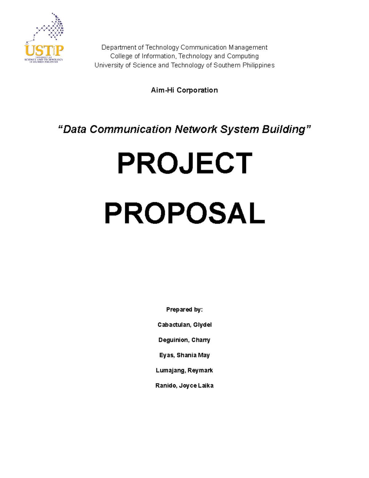 Project-Proposal 3k4 process - Grammar and English - Studocu
