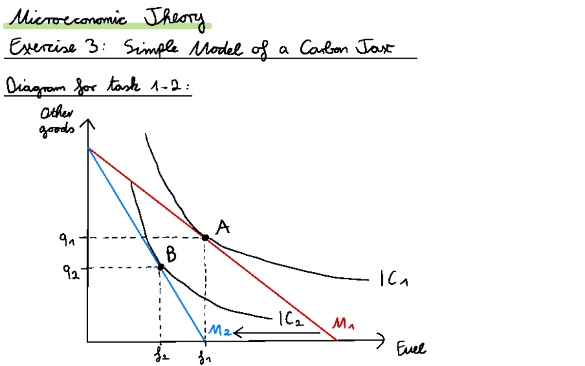 Exercise 3 - Simple Model of a Carbon Tax - Microeconomic Theory ...