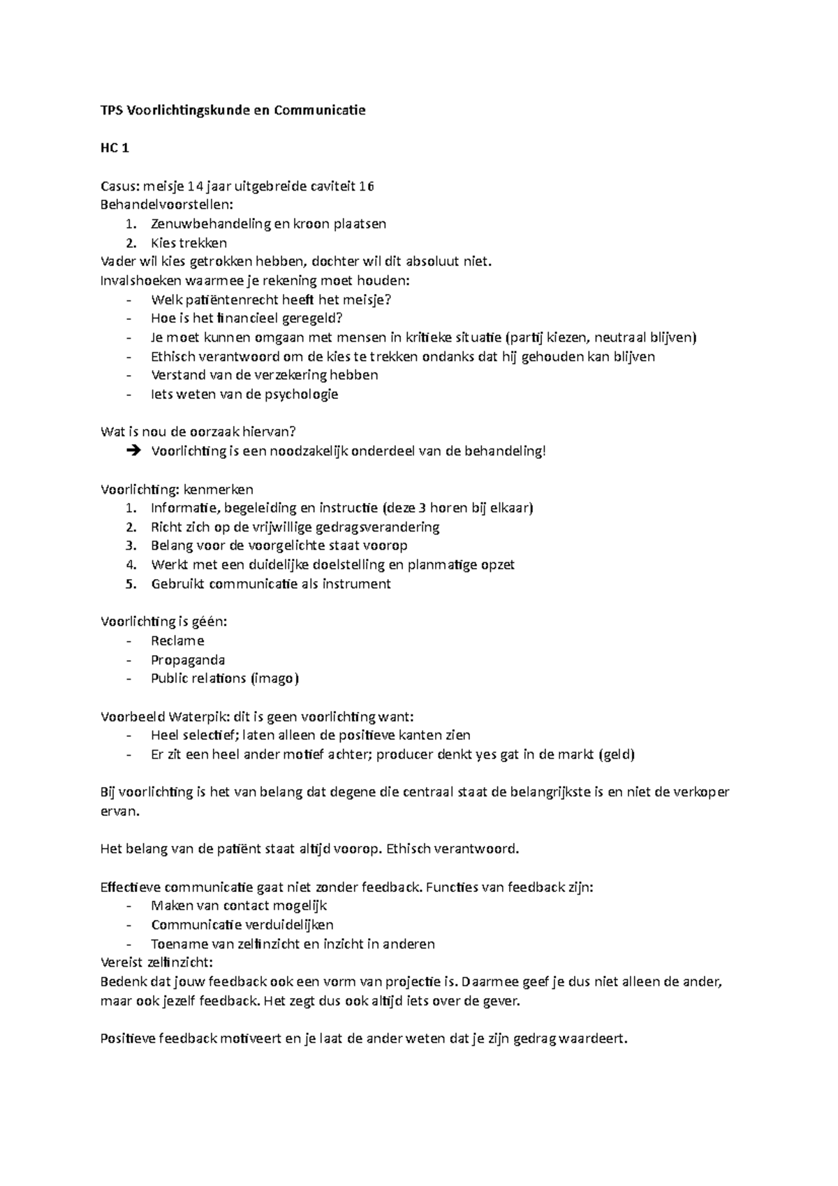 TPS Voorlichtingskunde en Communicatie - Zenuwbehandeling en kroon ...