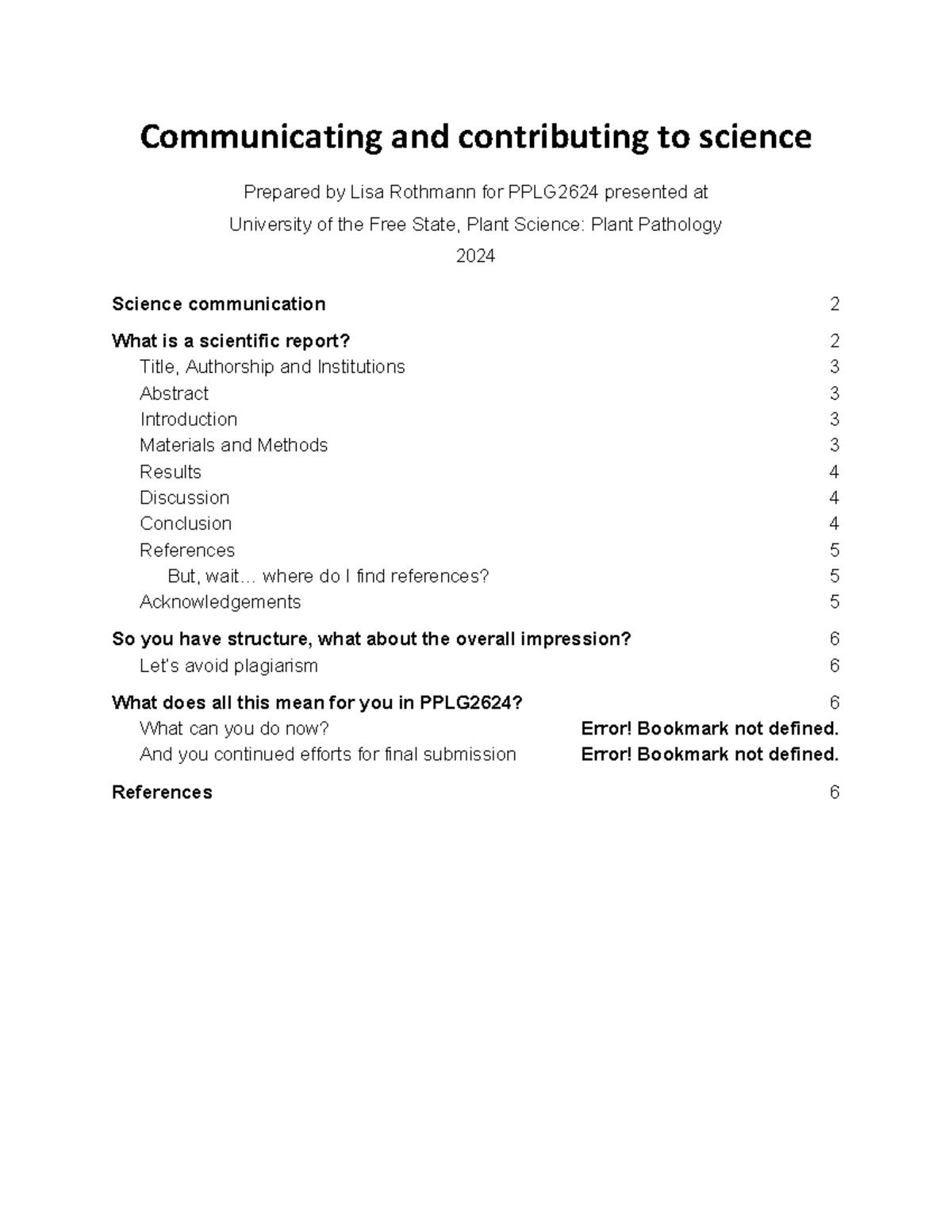 Guide to write a scientific report 2024 - Communicating and ...