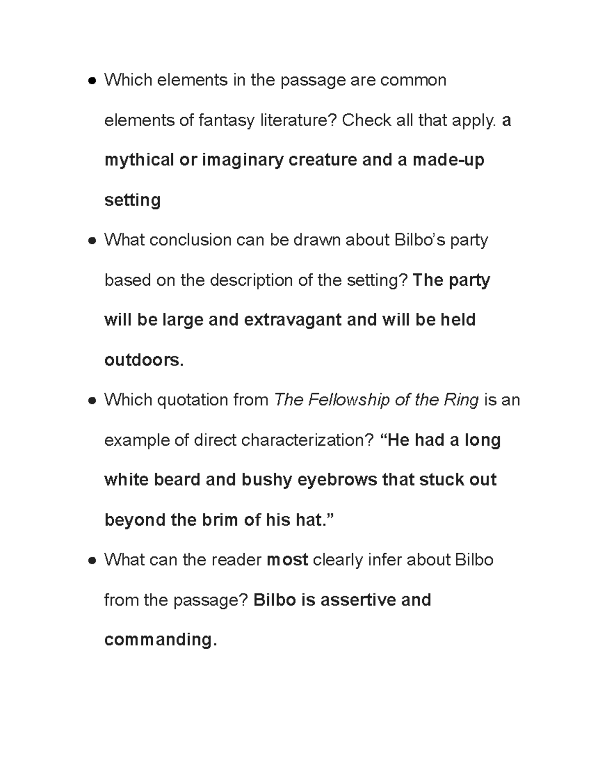 Fantasy Literature J. R. R. Tolkien’s The Fellowship of the Ring ...