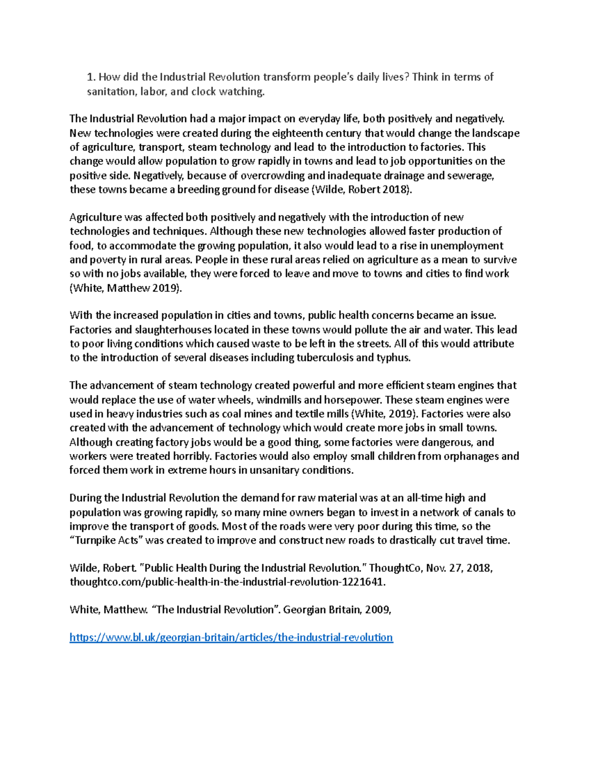 Week 5 Discussion - How did the Industrial Revolution transform people ...