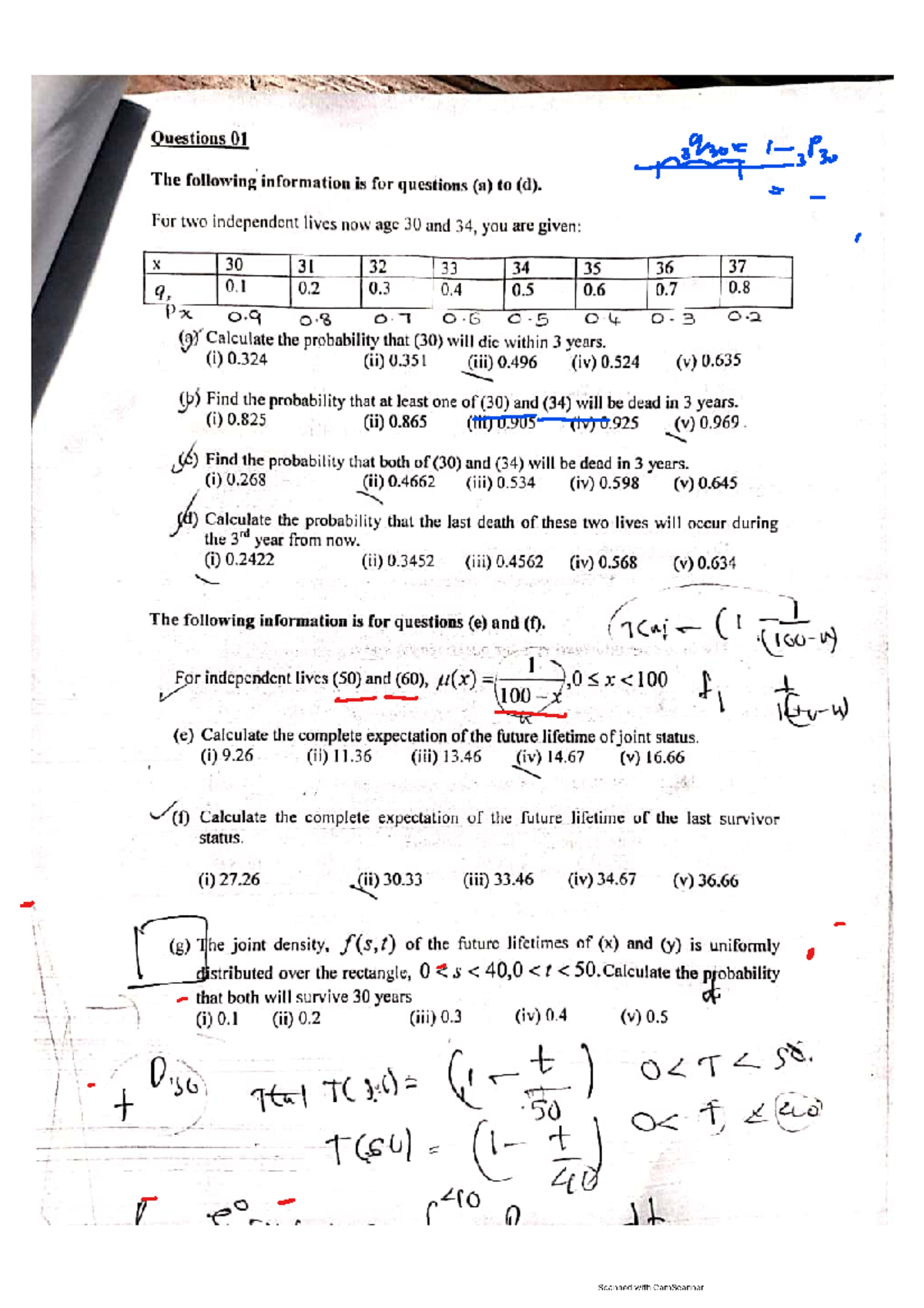 Acturial pp past papers - Basic finance - UoC - Studocu