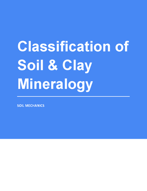 Classification of Soil Clay Mineralogy - Copyright © 2014-2020 TestBook ...