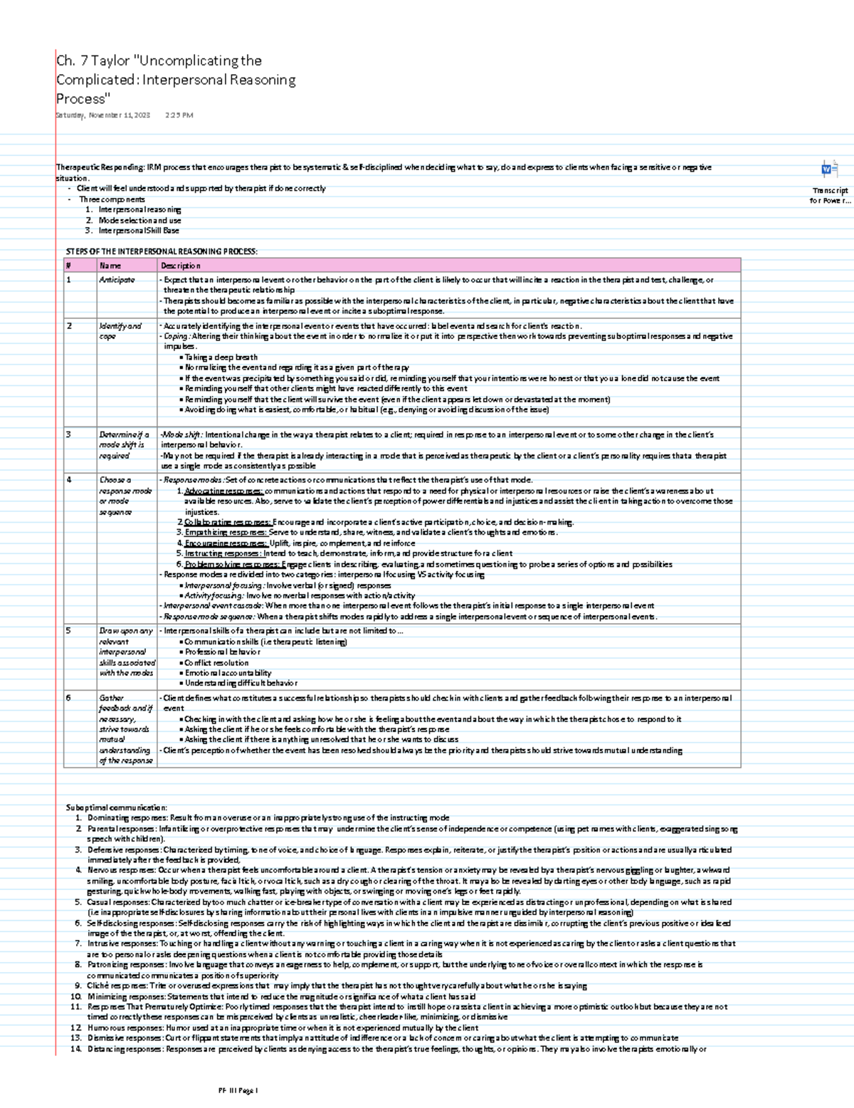 Ch. 7 Taylor Uncomplicating the Complicated Interpersonal Reasoning ...