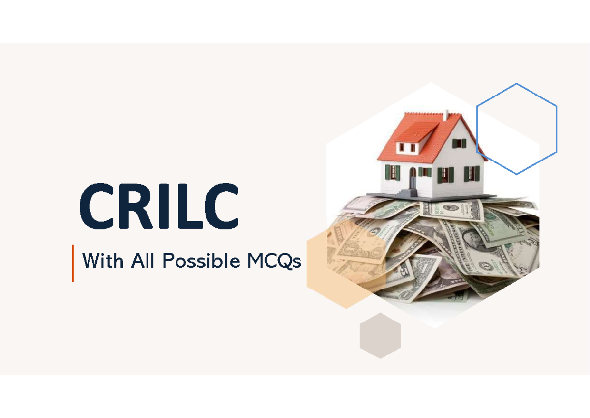 Crilc - Crilic - With All Possible MCQs Introduction The RBI has set up ...