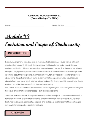 ELS Revised Q1 Module 1 - ORIGIN AND STRUCTURE OF THE EARTH - LORD’S ...