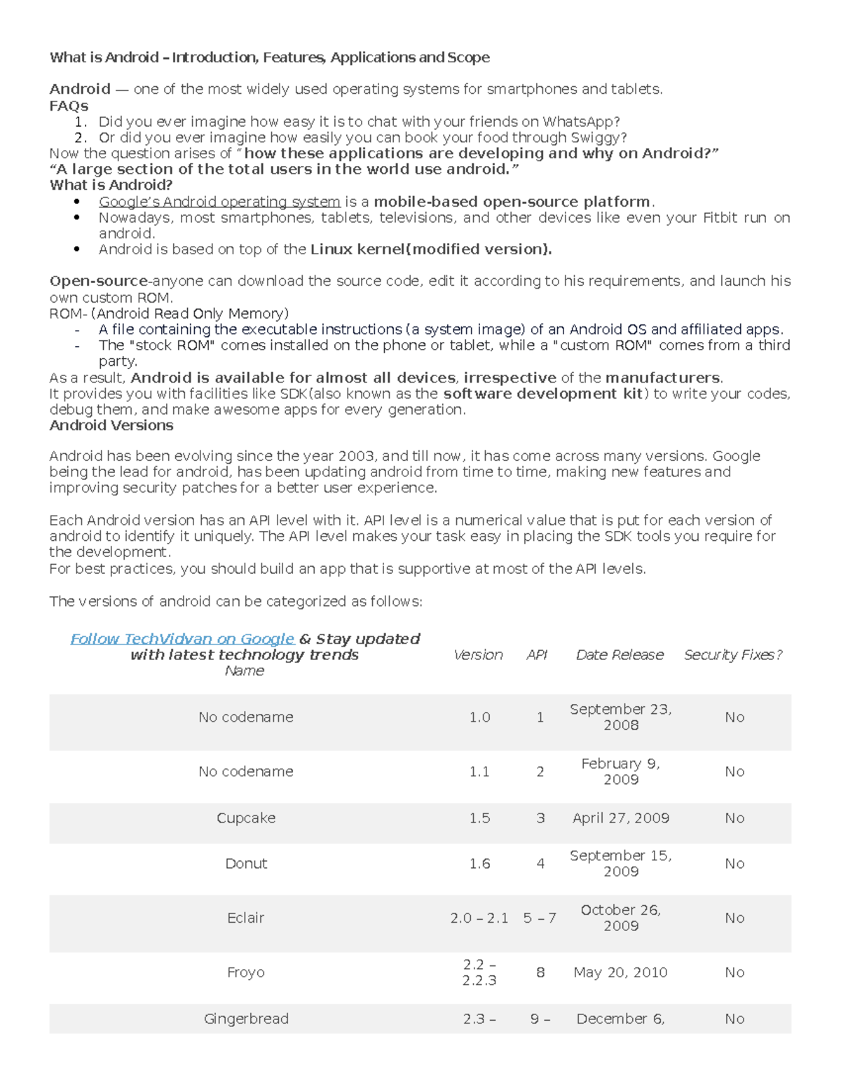 What is Android - thank you - What is Android – Introduction, Features ...