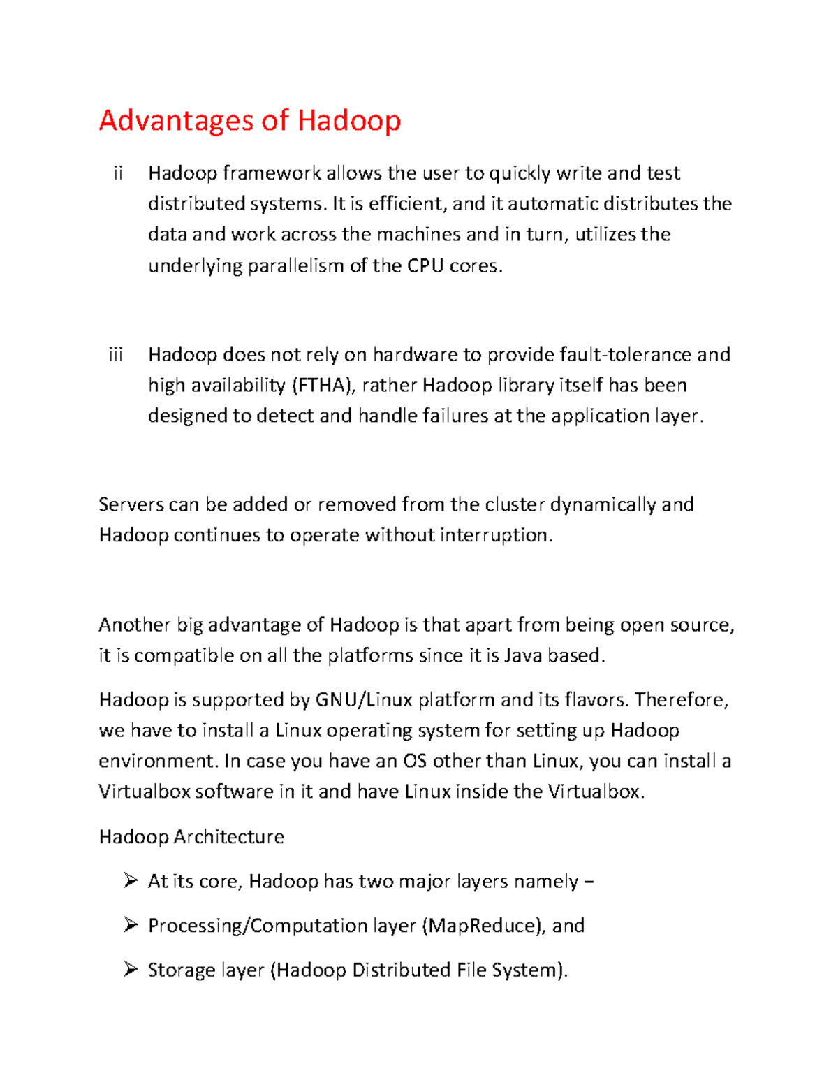 Hadoop Is An Apache Open Source Framework Written In Java Advantages Of Hadoop Ii Hadoop 4261