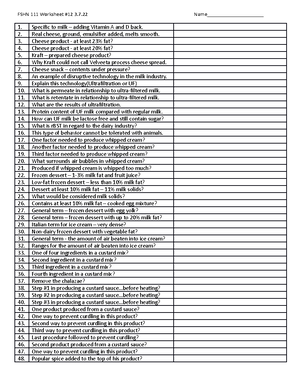 7February 9 Worksheet #7 - FSHN 111 – Worksheet #7 2.9 Name ...