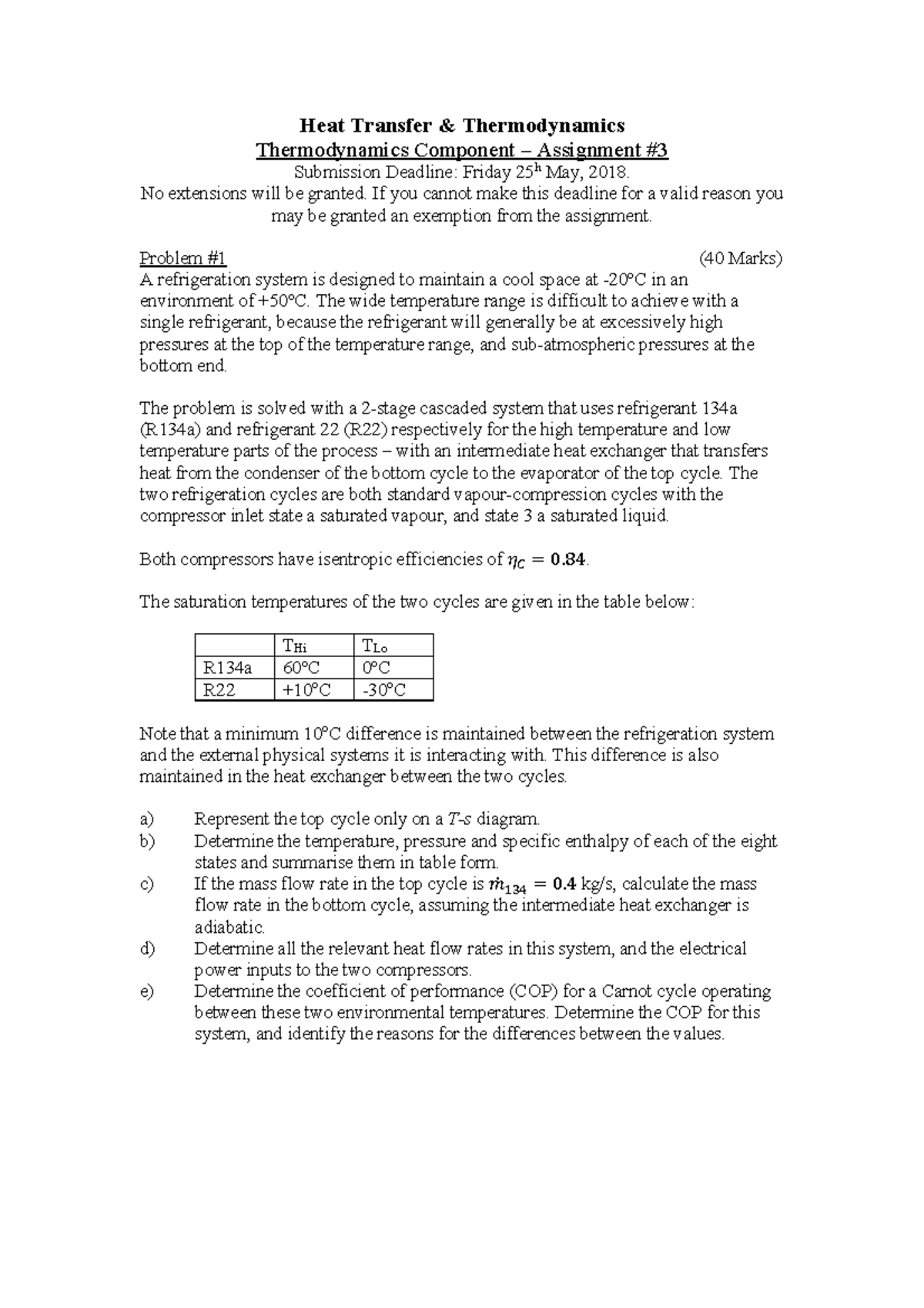 Thermodynamics II-A3-2018 - Heat Transfer & Thermodynamics ...