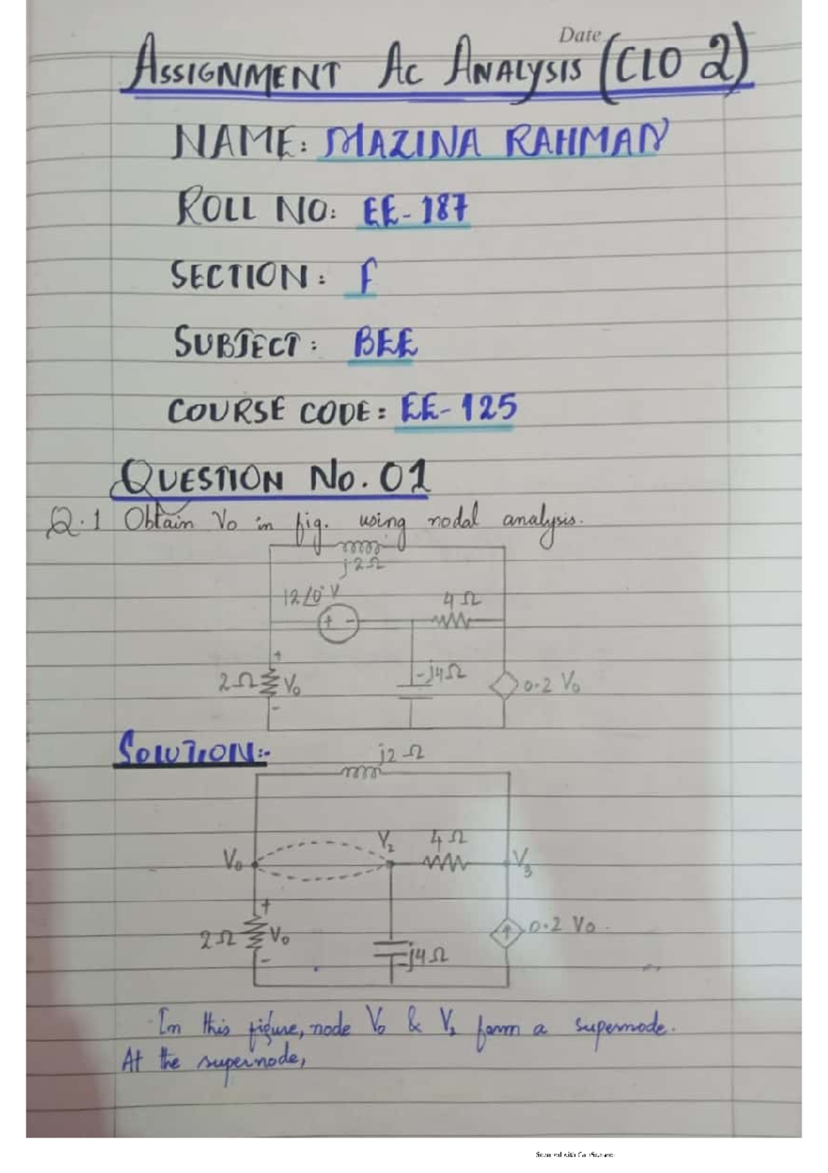 EE-2018 7- BEE- Assignment - basic electrical engineering - Studocu
