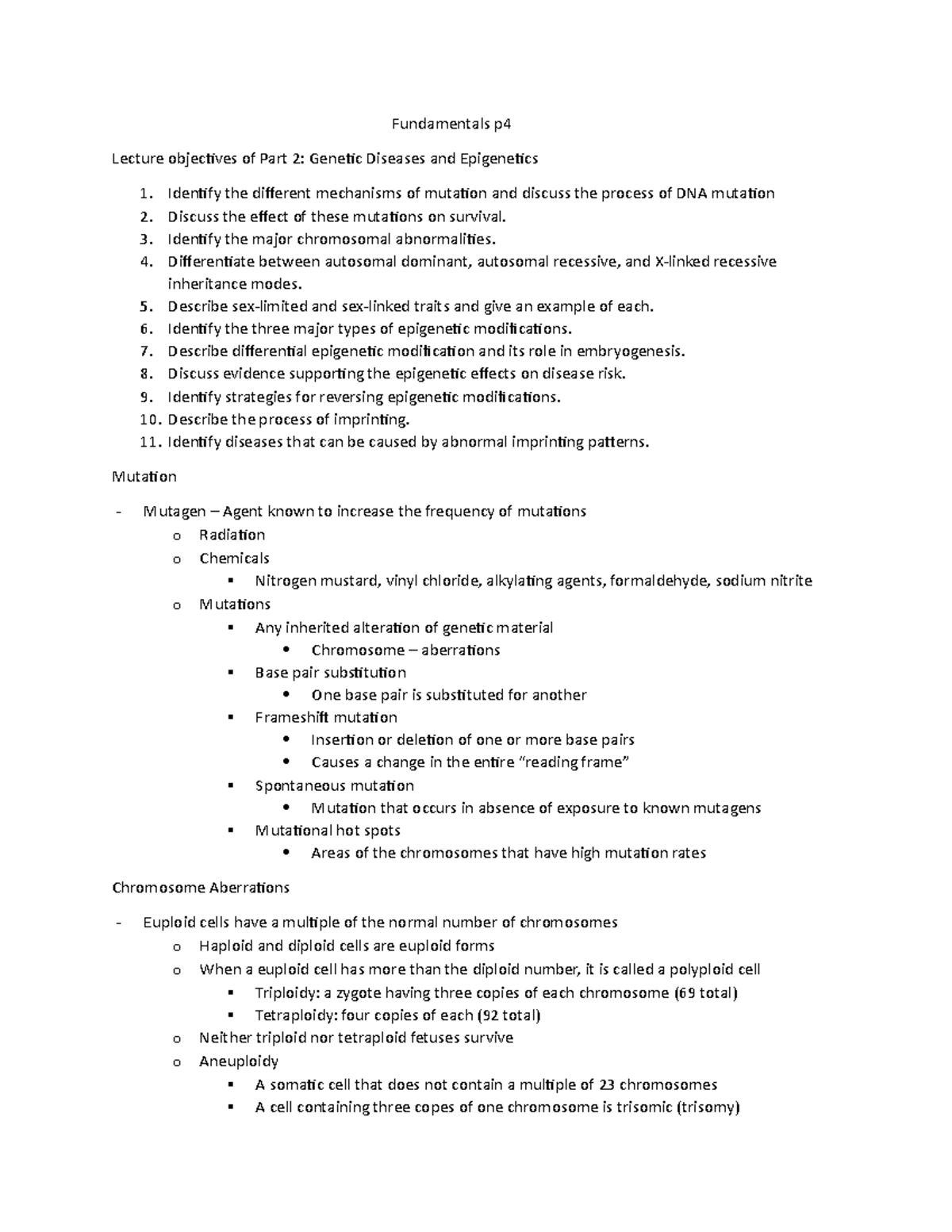 Fundamentals p4 - Lecture notes 4 - GSBN 540 - Studocu