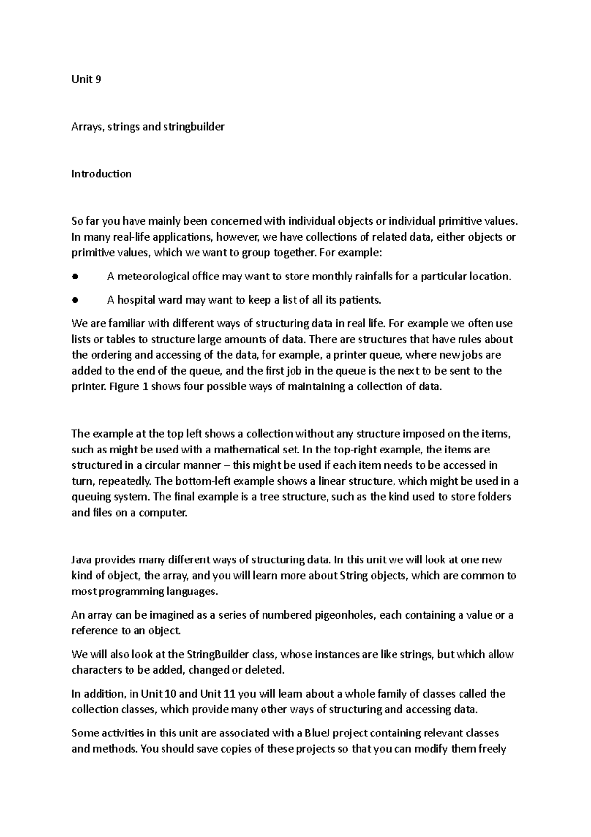 Unit 9 - intro 2, 2 - in depth notes from the units in the M250 module ...