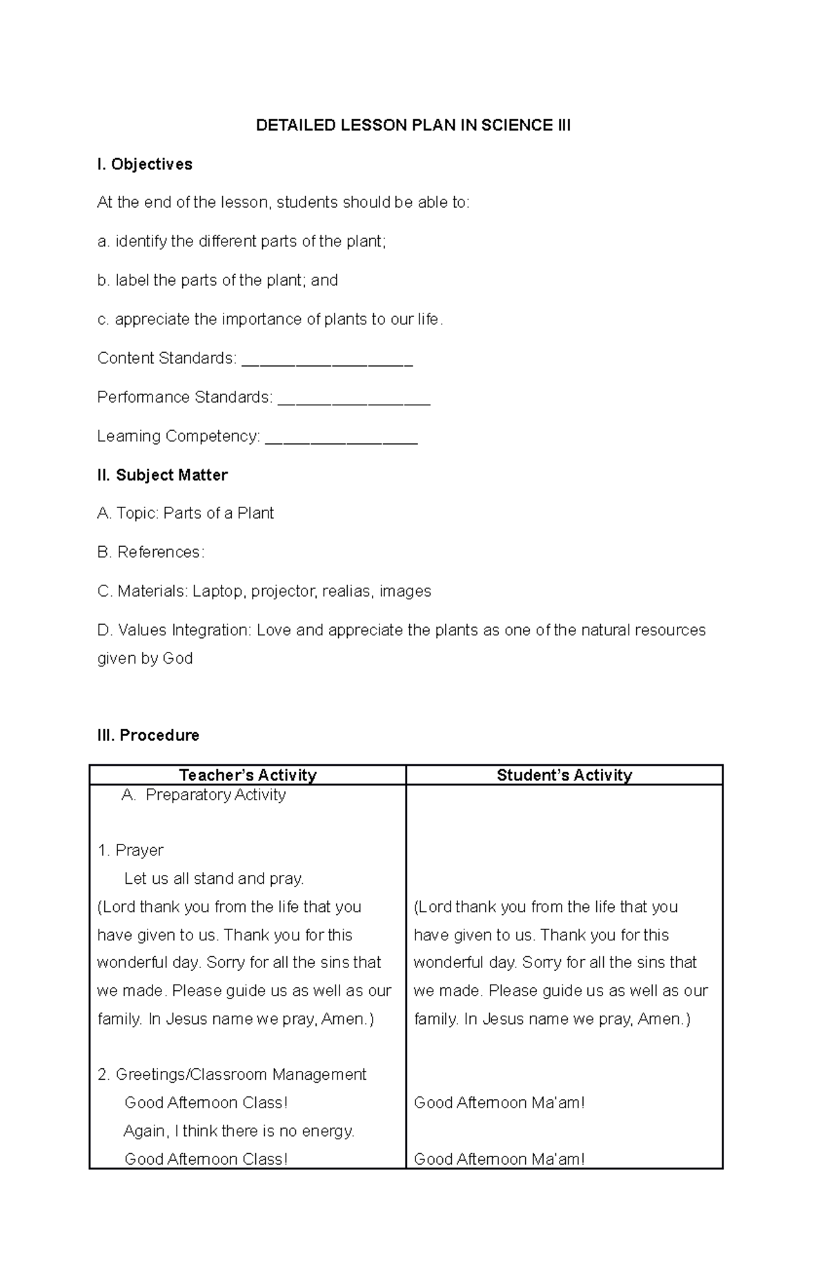 Lesson-PLAN-Edited - lesson plan - DETAILED LESSON PLAN IN SCIENCE III ...